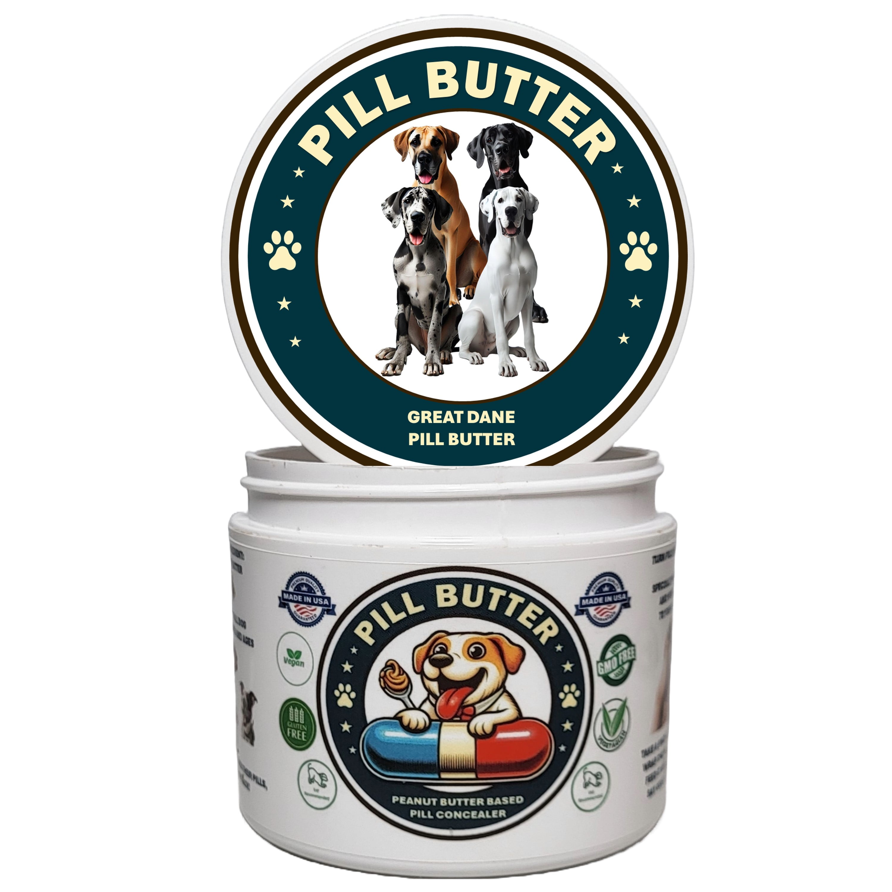 Pill Butter: Great Dane Dog Treats to Wrap Pills - Moldable Non-Sticky ...