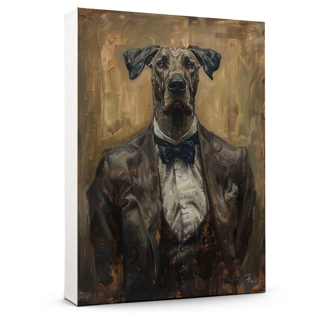 Great Dane Dog Wall Decor Poster Unframe, Great Dane Dog Canvas Frame ...