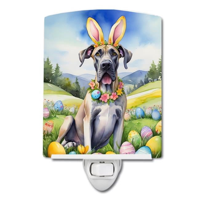 Great Dane Easter Egg Hunt Ceramic Night Light 4 in x 6 in - Walmart.com