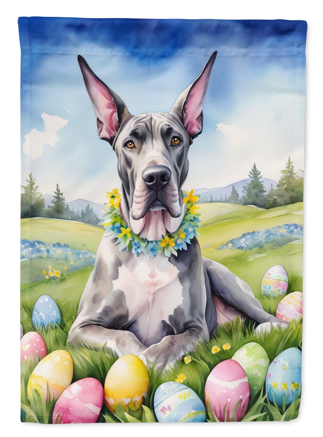Great Dane Easter Egg Hunt Garden Flag - Walmart.com