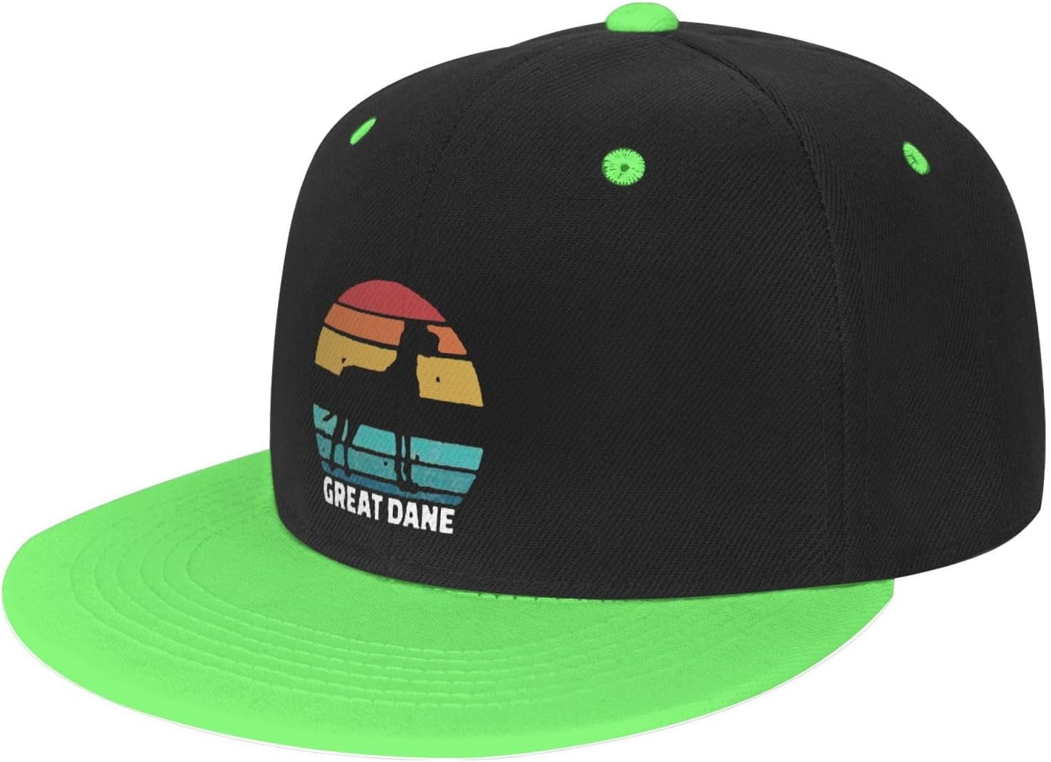 Great Dane Flat Brim Cap Unisex Flat Bill Baseball Cap Hip-Hop Hat ...
