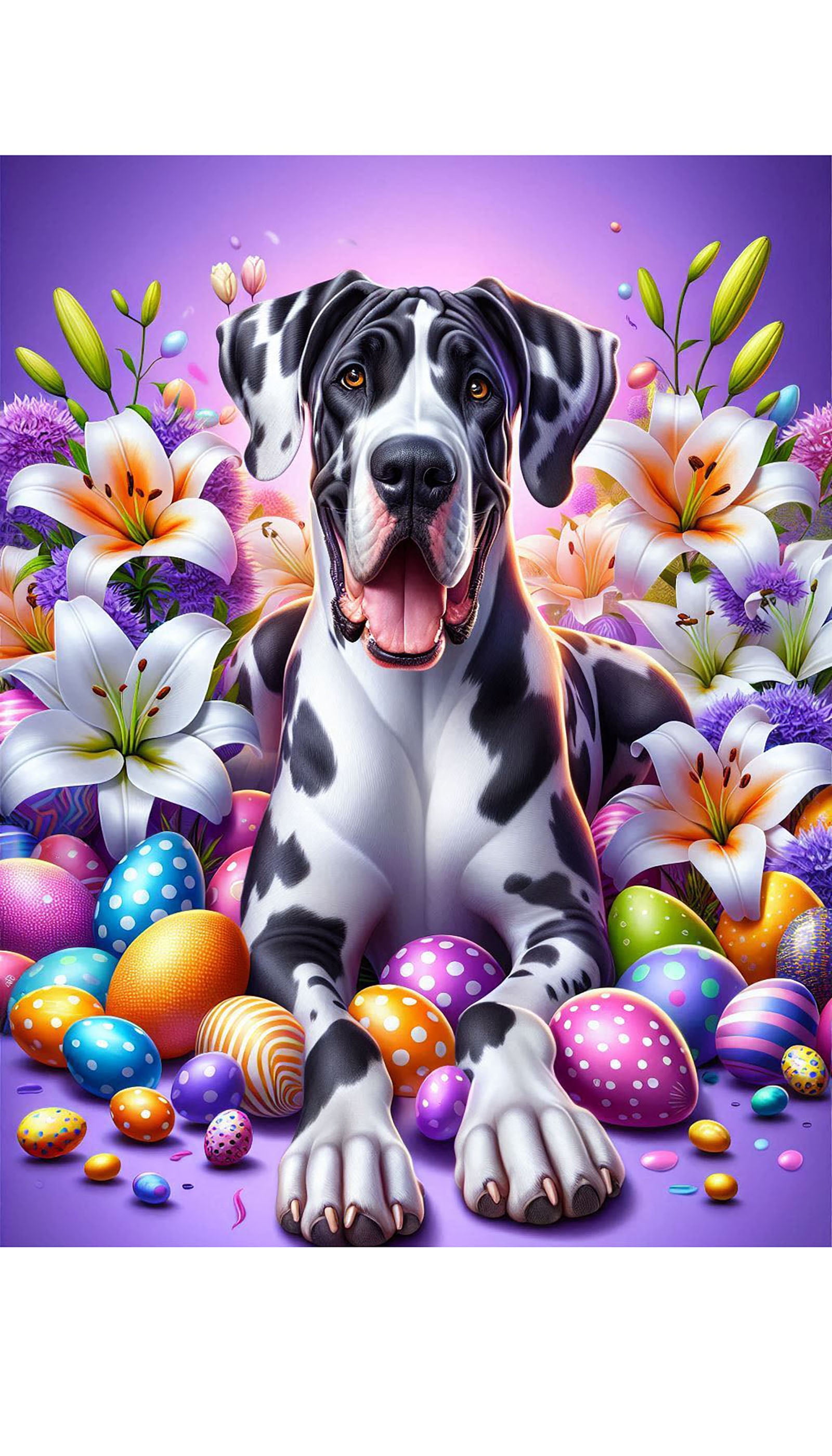 Great Dane Harlequin Uncropped - Best of Breed DCR Easter Holiday ...