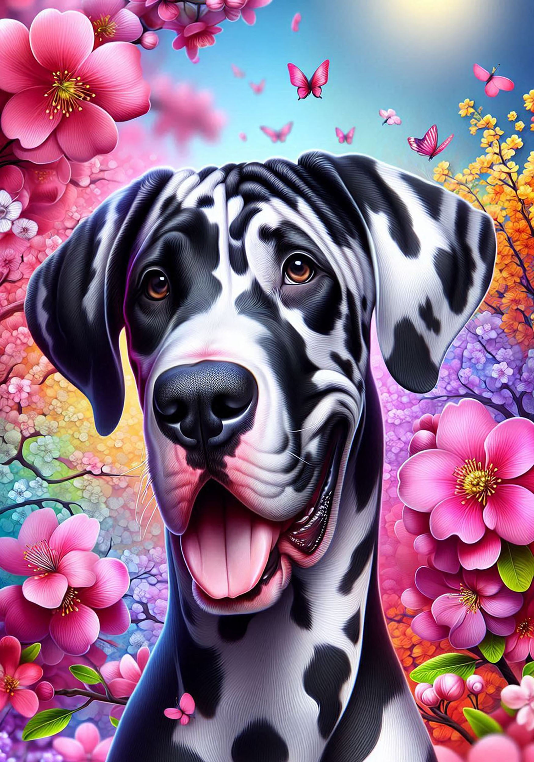 Great Dane Harlequin Uncropped - Best of Breed DCR Spring II Outdoor ...