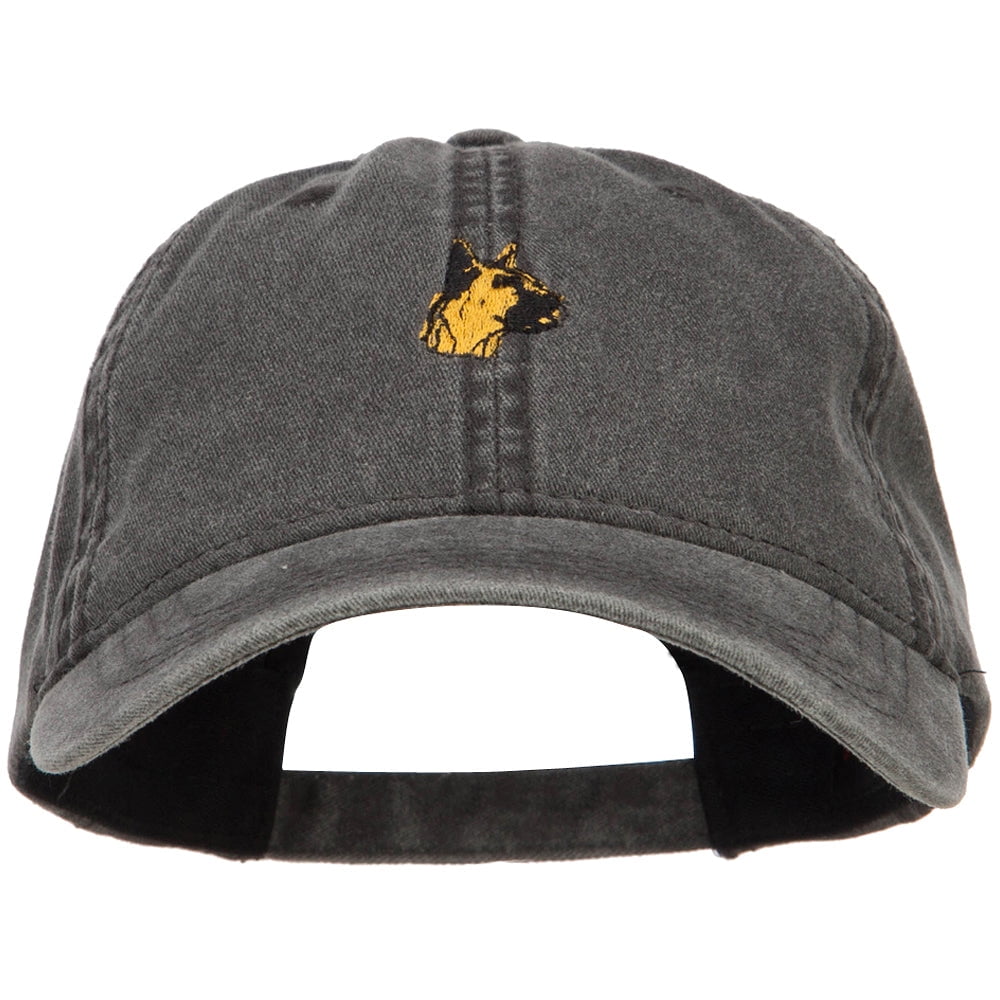 Great Dane Head Embroidered Washed Cap - Black OSFM - Walmart.com