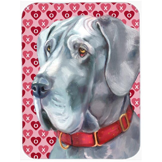 Great Dane Hearts Love And Valentines Day Mouse Pad, Hot Pad & Trivet ...