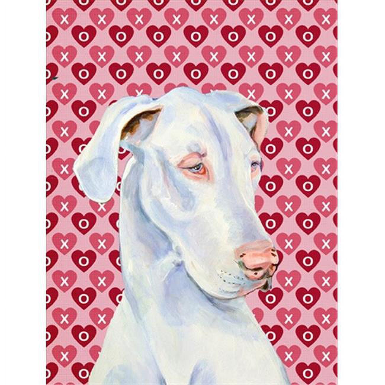 Great Dane Hearts Love Valentines Day Flag Canvas House Size - Walmart.com