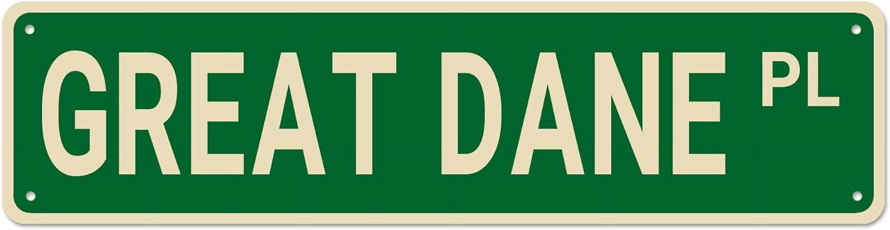 Great Dane PL Street Sign, Great Dane Decor Great Dane Dog Sign Great ...