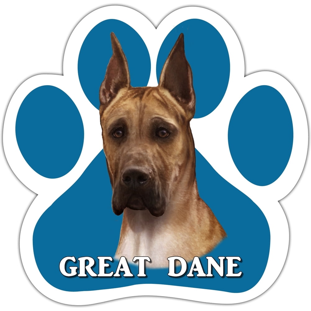 Great Dane Paw Shaped Car Magnet - Walmart.com