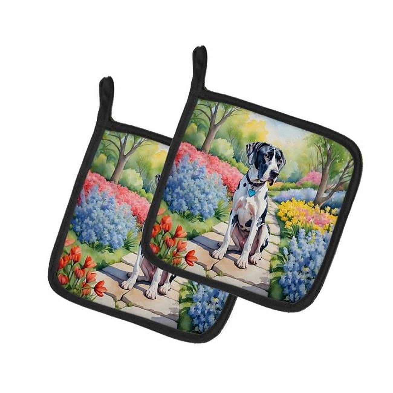 Great Dane Spring Path Pair of Pot Holders - Walmart.com
