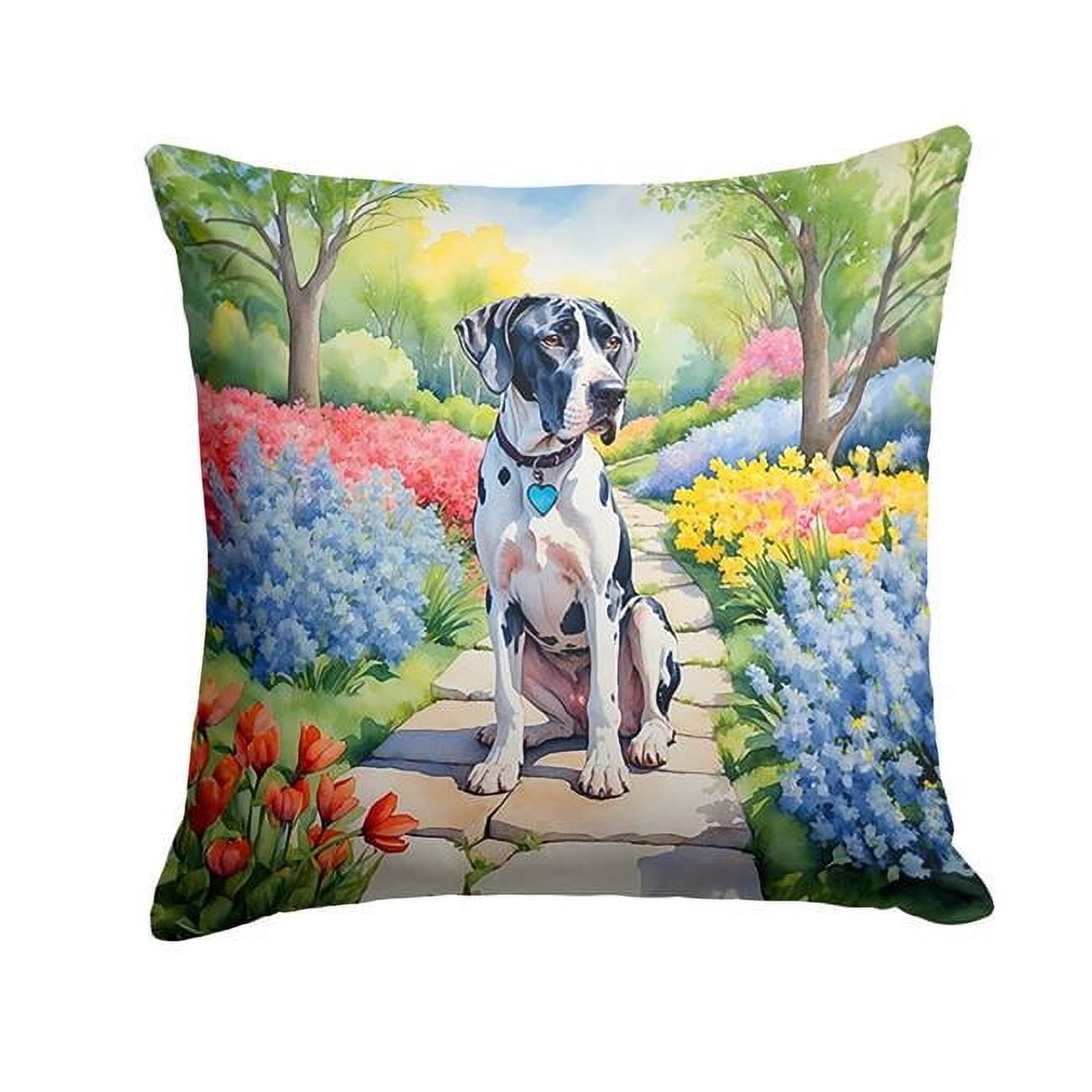 Great Dane Spring Path Throw Pillow 14 in x 14 in - Walmart.com