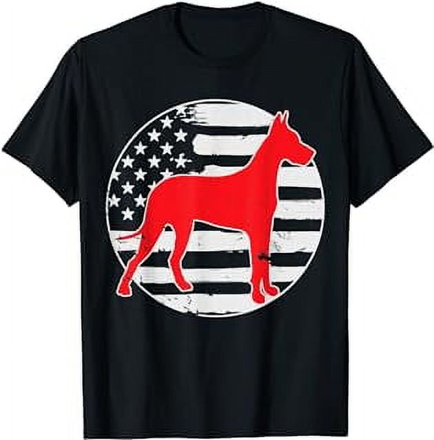 Great Dane USA Flag 4th Of July T-Shirt - Walmart.com