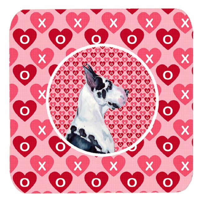 Great Dane Valentines Love and Hearts Foam Coasters, Set - 4 - Walmart.com
