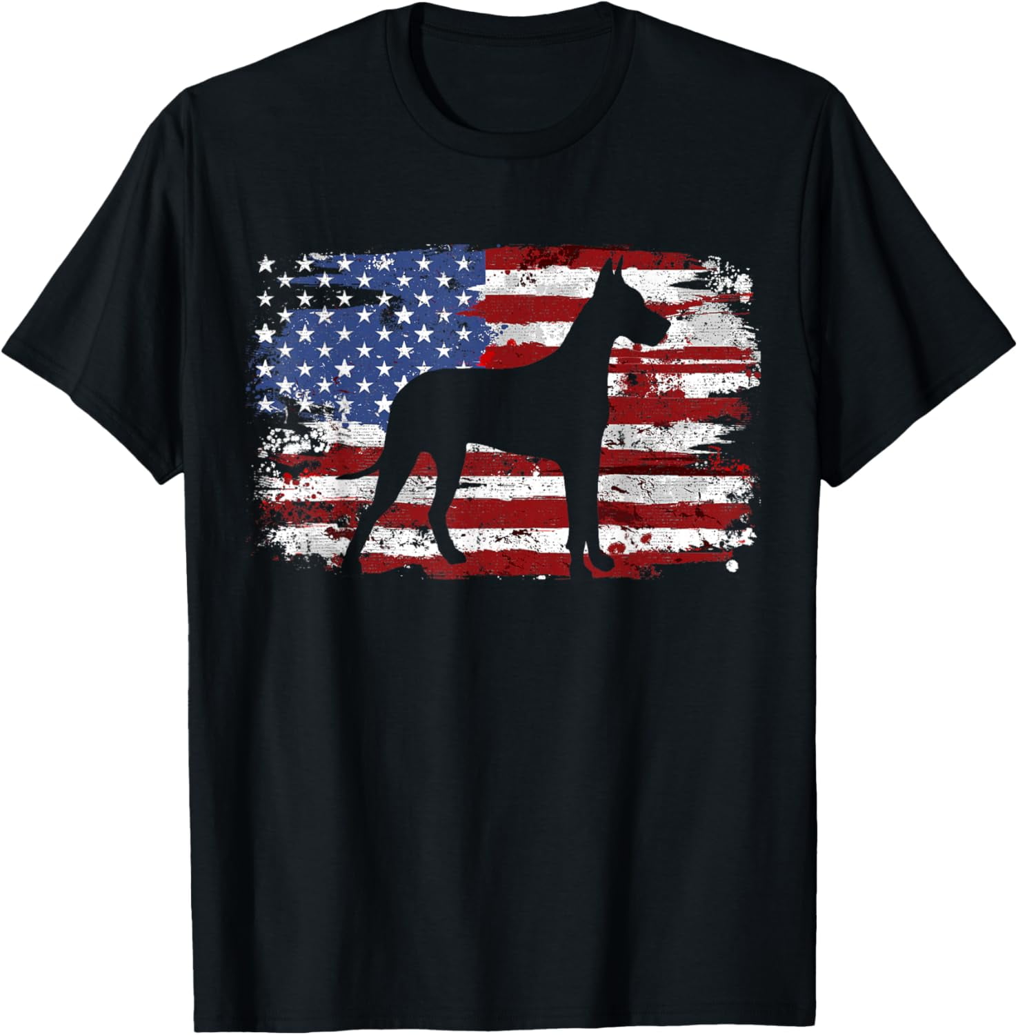 Great Dane Vintage American Flag T-Shirt - Walmart.com