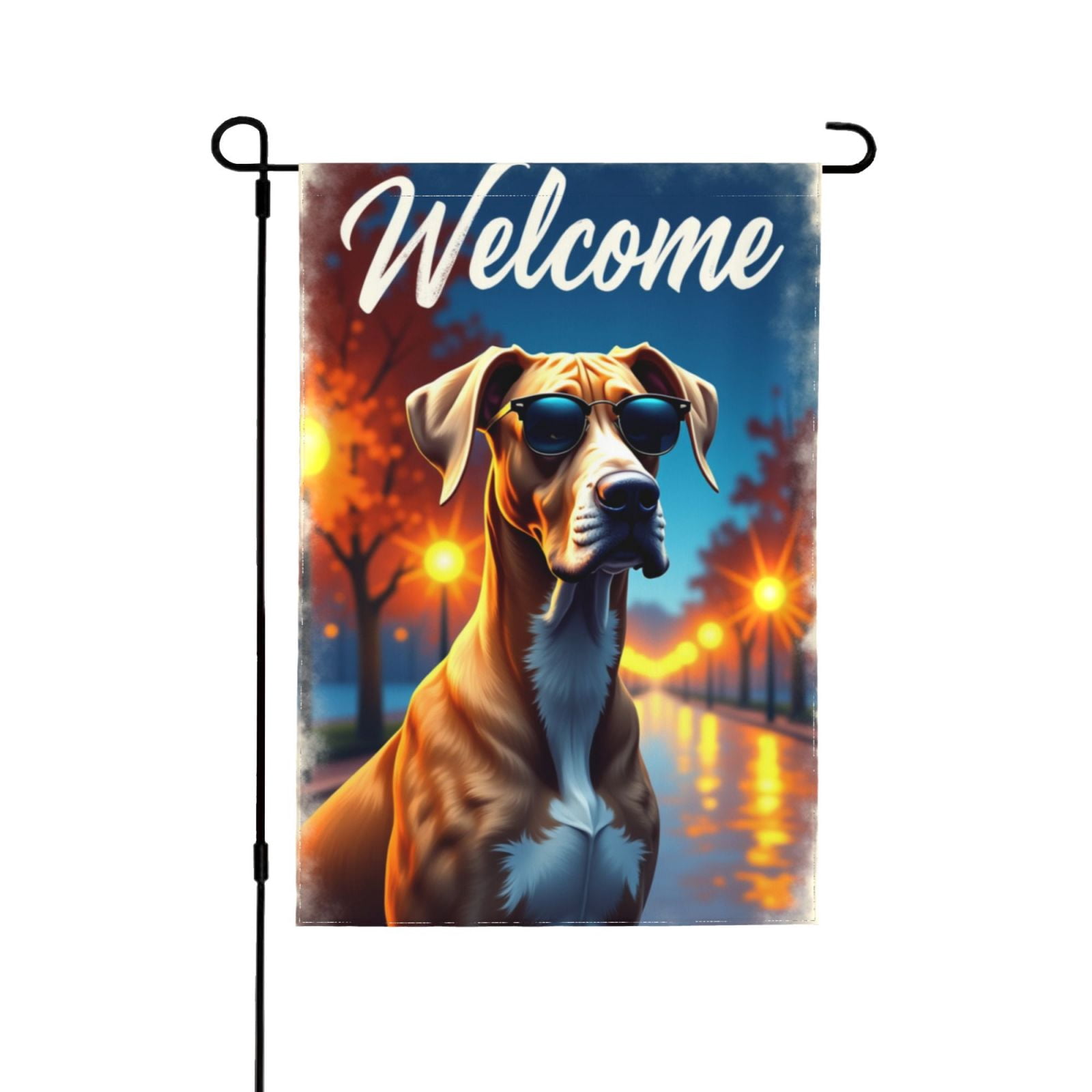 Great Dane Welcome Garden Flag 12.5 X 18 Inch Double Sided Outside ...