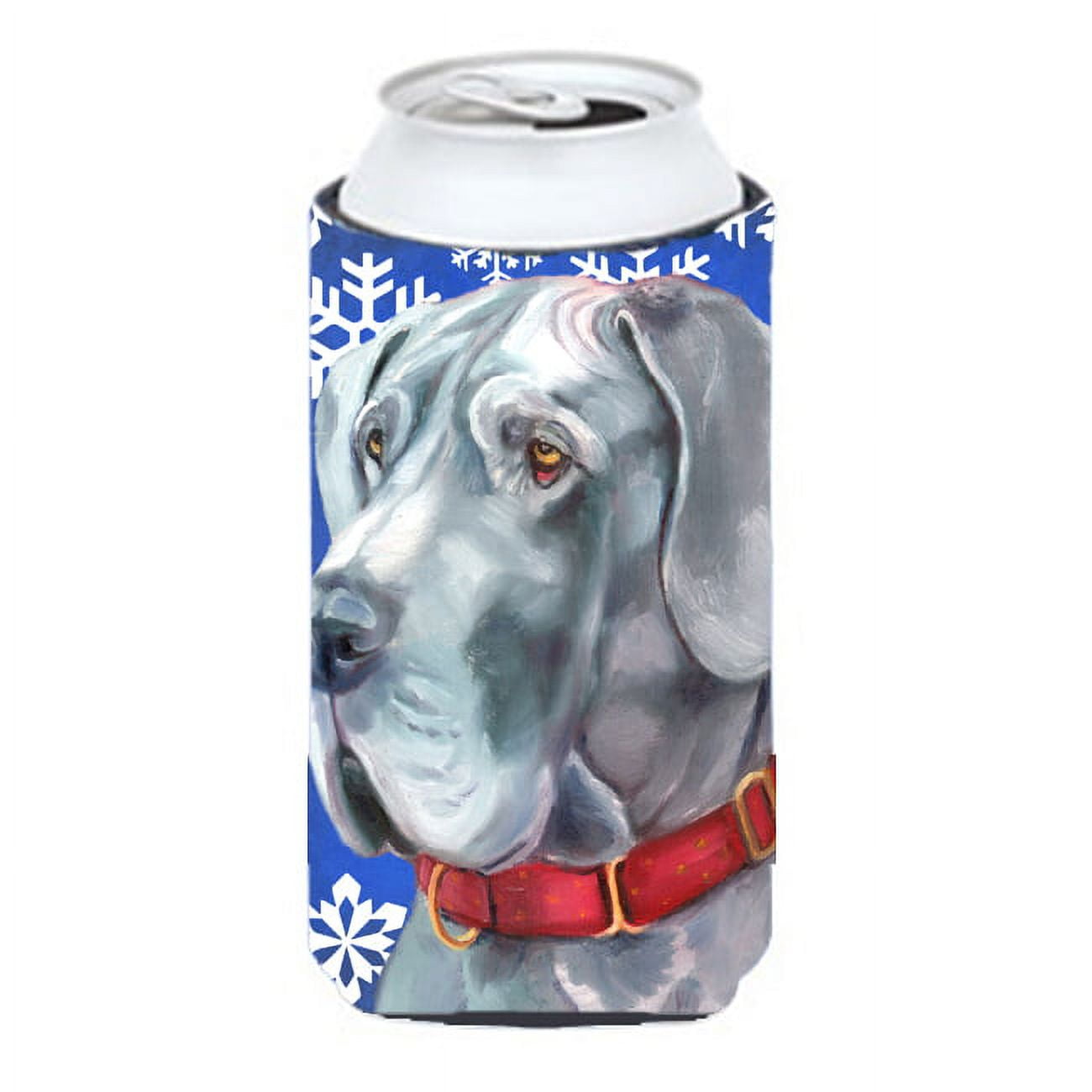 Great Dane Winter Snowflakes Holiday Tall Boy Hugger - Walmart.com