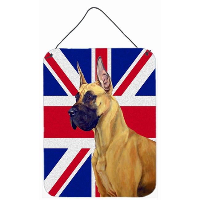 Great Dane With English Union Jack British Flag Aluminium Metal Wall Or ...