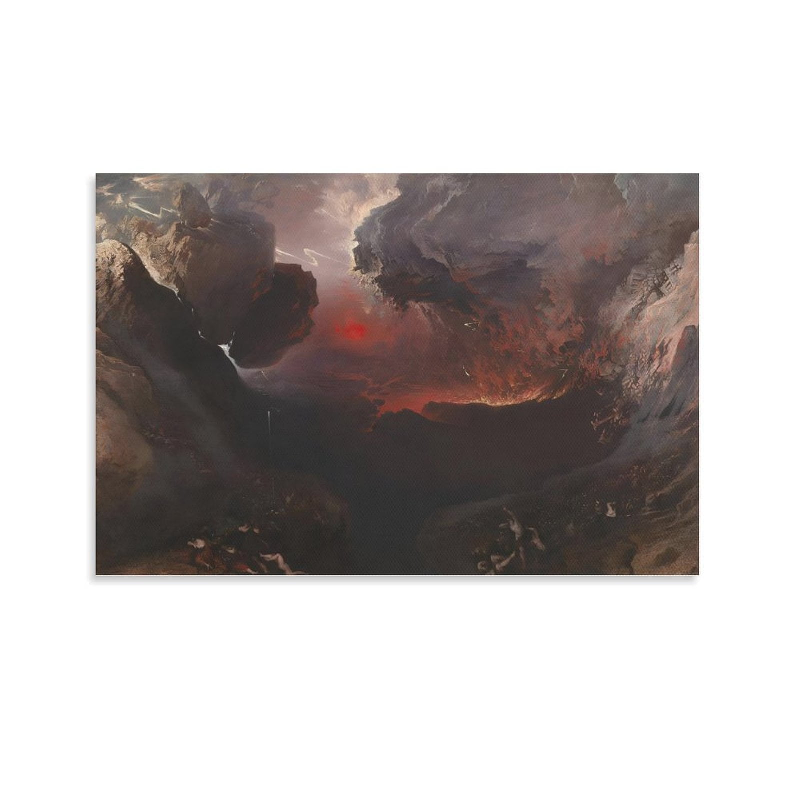 The Great Day of His Wrath John Martin Painter Poster Canvas Wall Art ...
