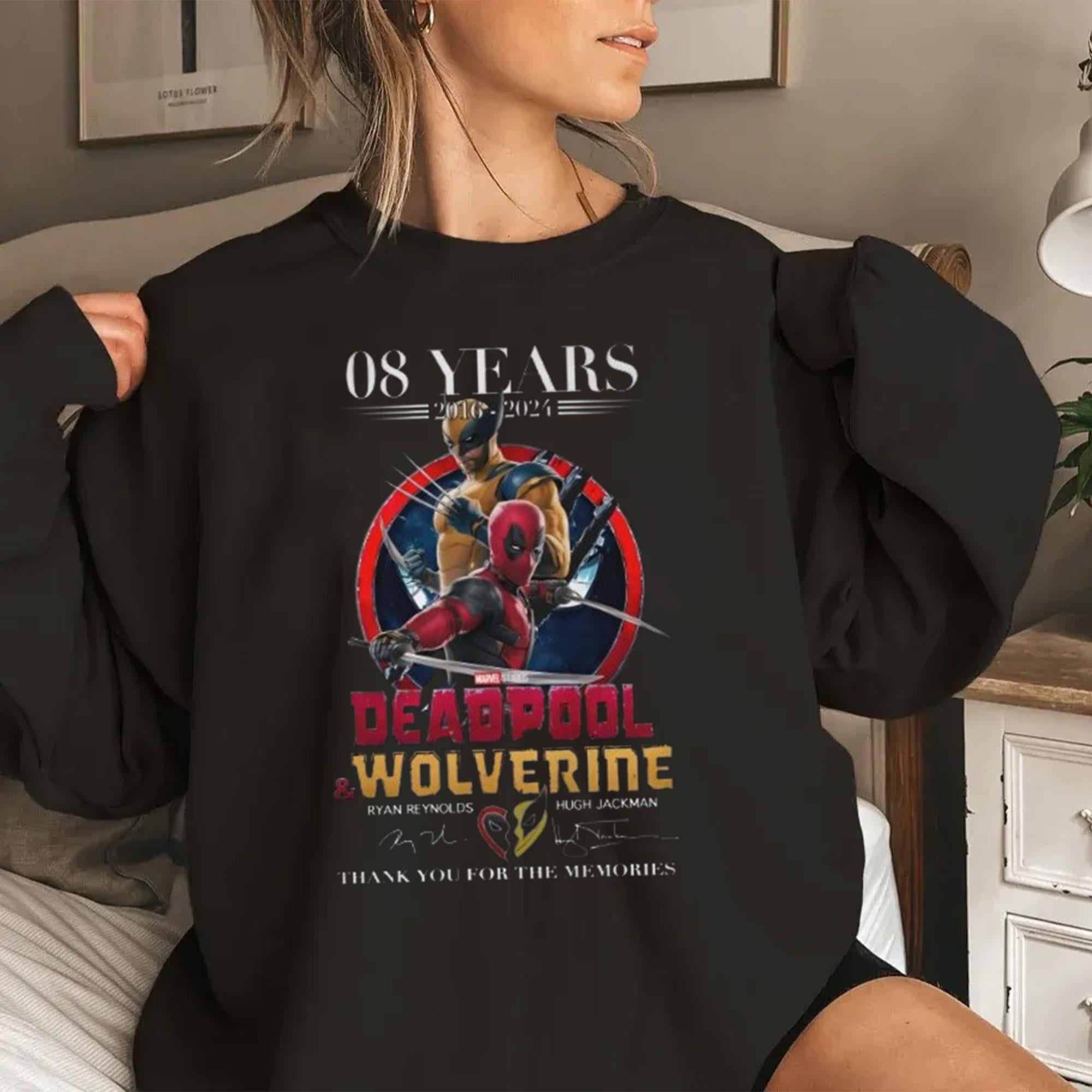 Great Deadpool And Wolverine 2016-2024 Sweat Shirt - Walmart.com