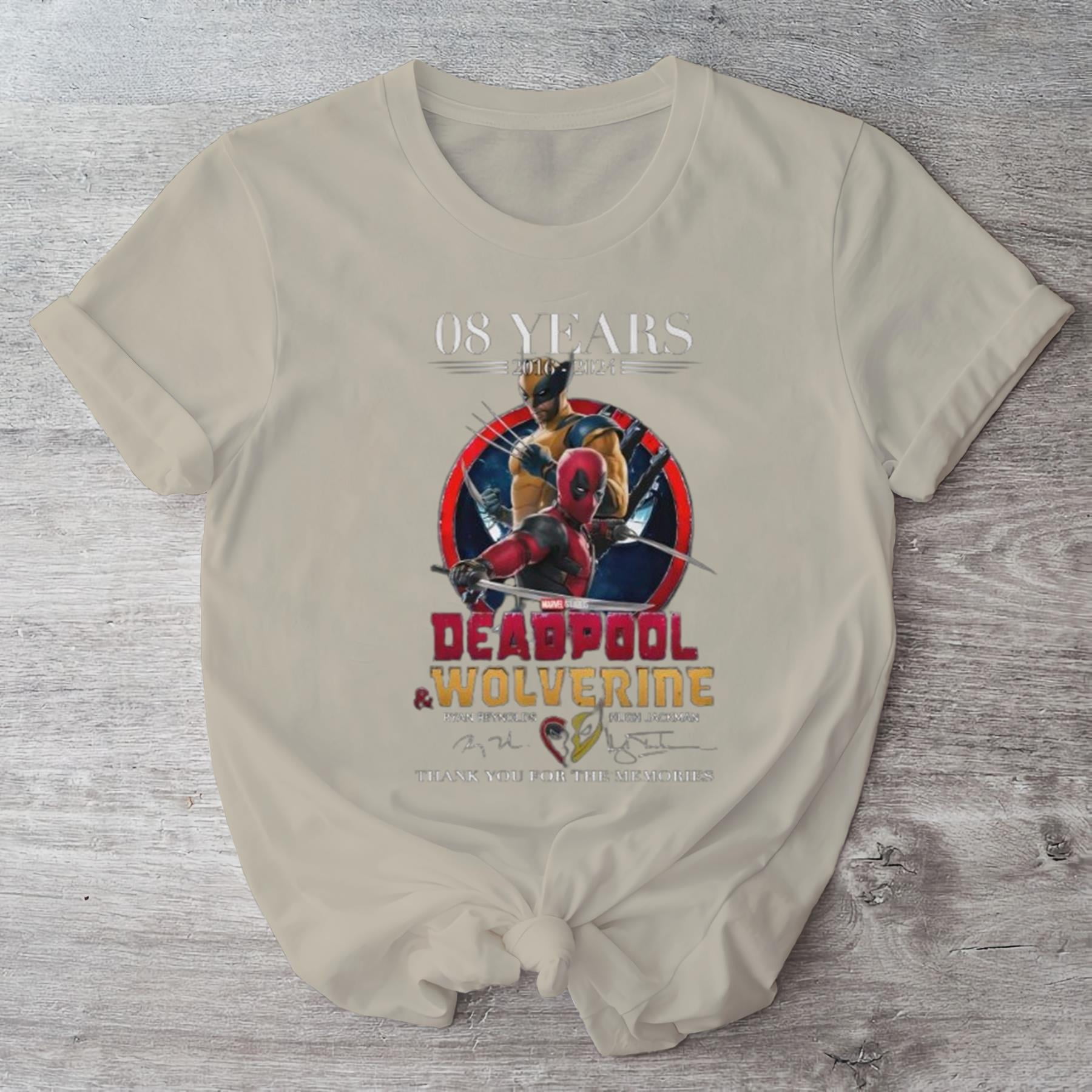 Great Deadpool And Wolverine 2016-2024 T-Shirt - Walmart.com
