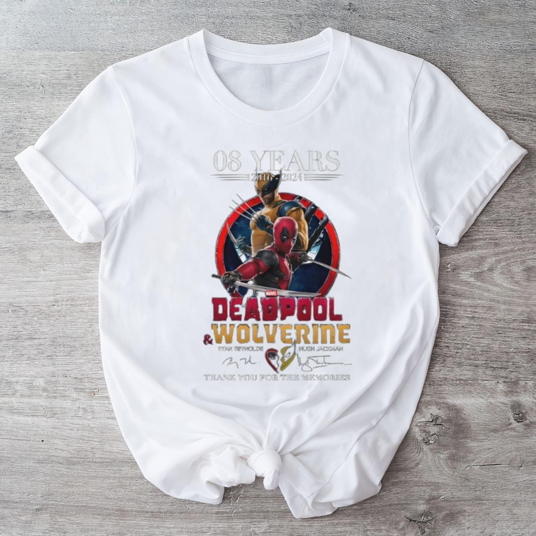 Great Deadpool And Wolverine 2016-2024 T-Shirt - Walmart.com