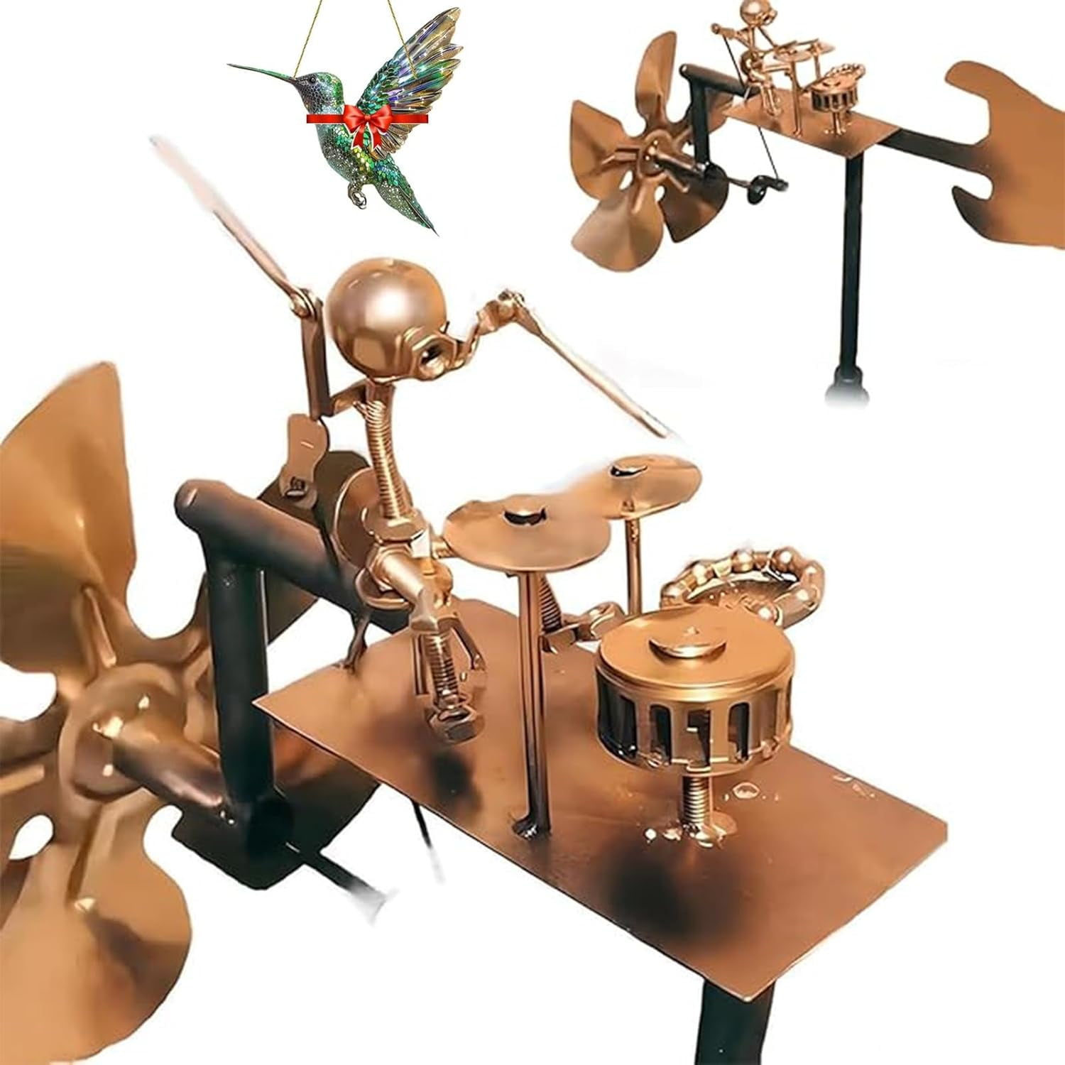 Great Decor Handmade Drummer Windmill Garden Decoration,Handmade Metal ...