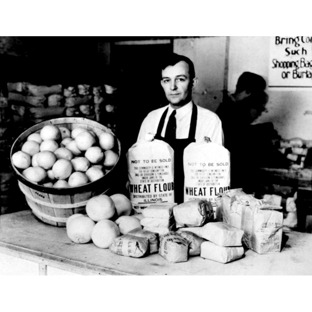 Great Depression Food To Relieve Famine Bought And Redistributed By The ...