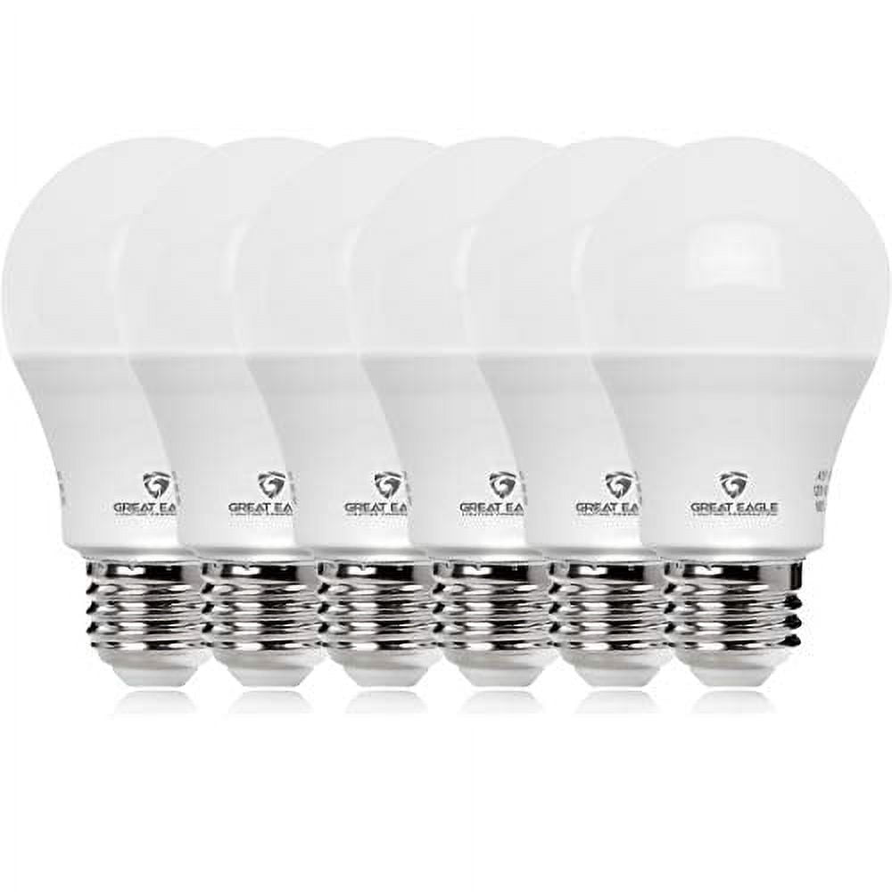 Great Eagle 100W Equivalent LED Light Bulb 1500 Lumens A19 2700K Warm ...