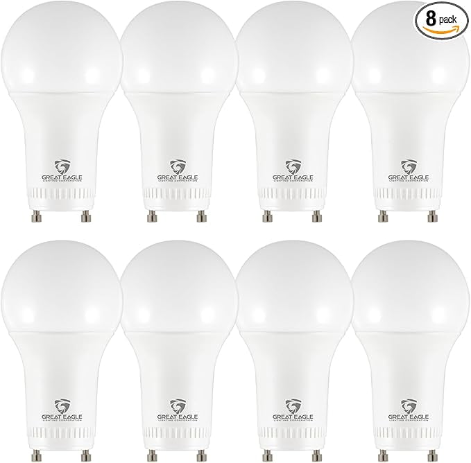 Great Eagle Lighting Corporation 60W GU24 LED Light Bulb, Non Dimmable ...