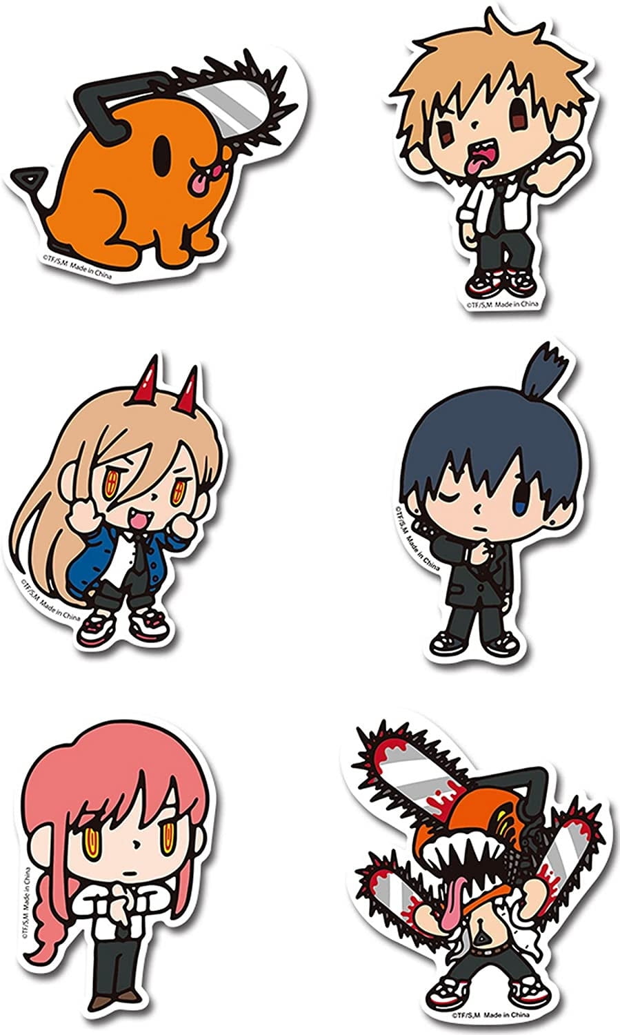 Great Eastern Entertainment Chainsaw Man: Chibi Character Group Die-Cut ...