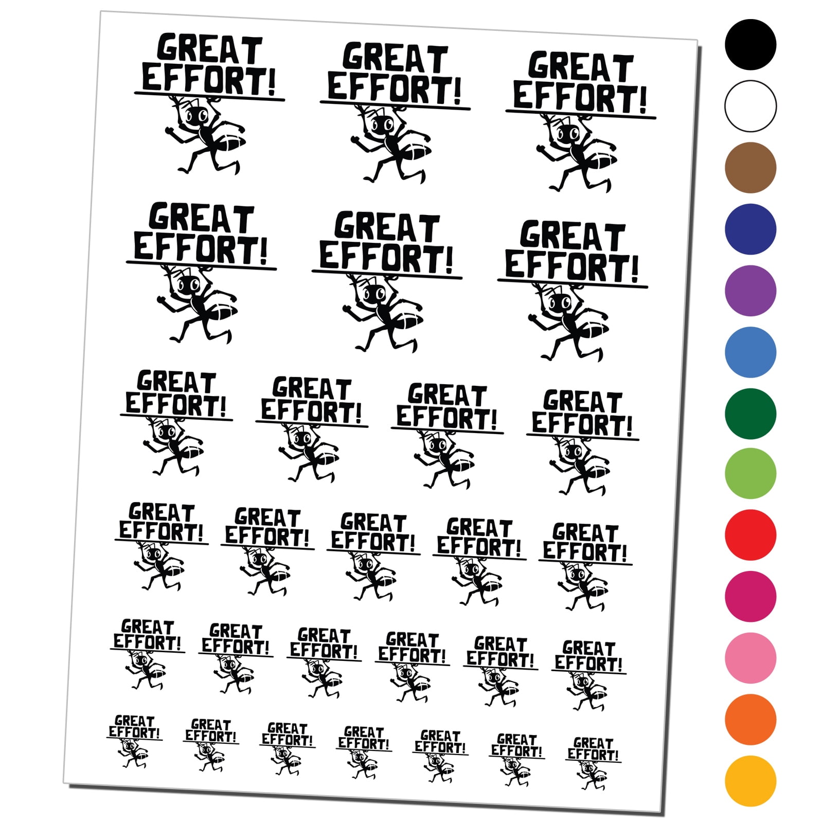 Great Effort Strong Ant Carrying Teacher Student Water Resistant ...