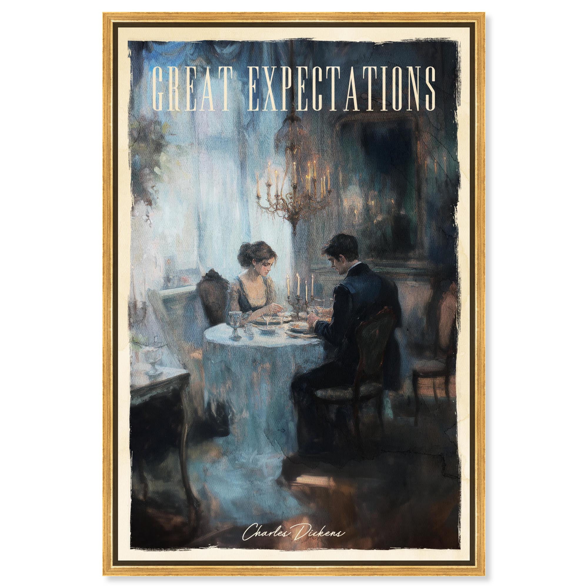 Great Expectations Canvas Famous Books Posters by Art Remedy, Gold ...