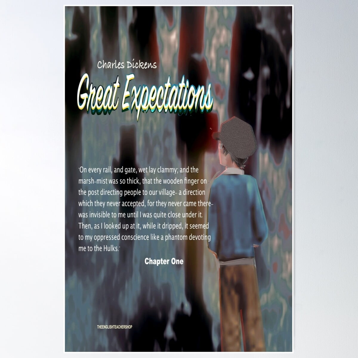 Great Expectations Image And Text Poster Wall Art, Modern Wall Decor ...