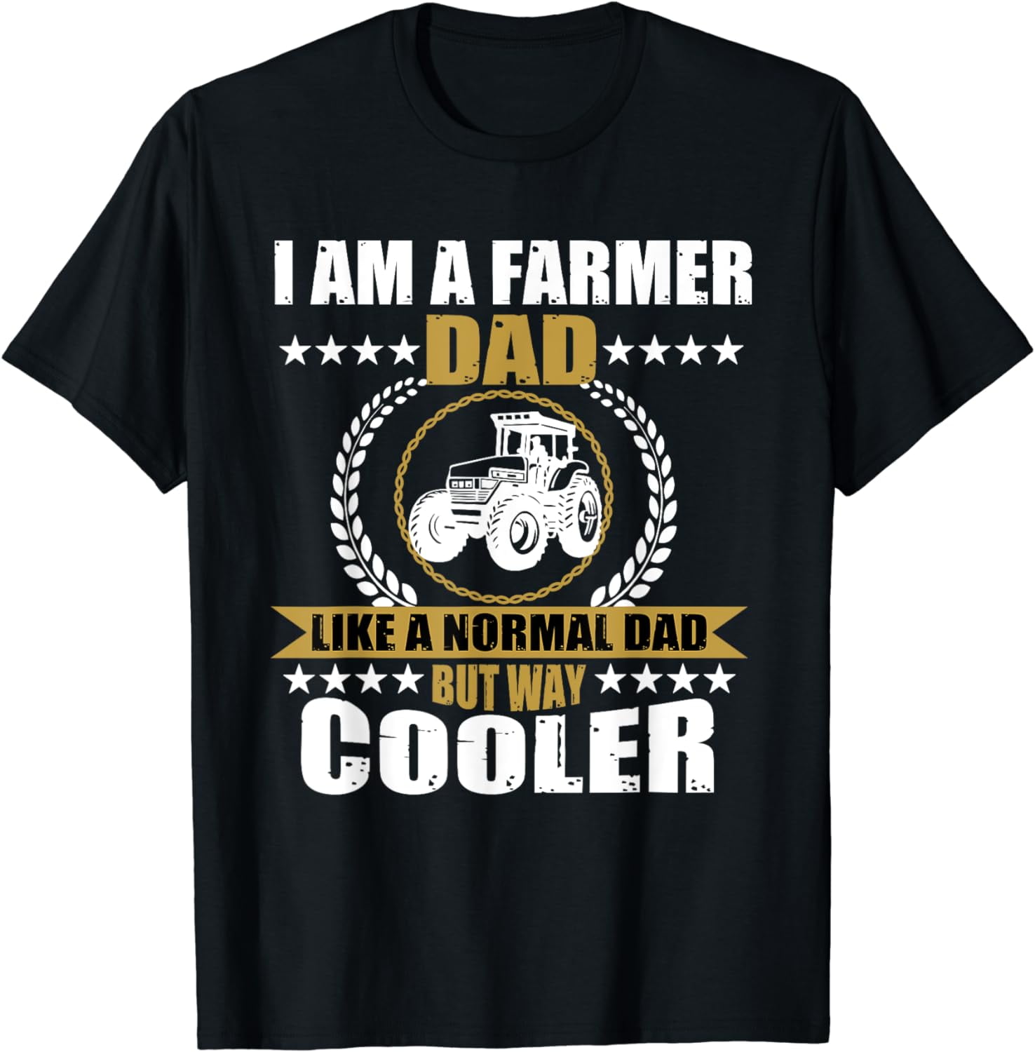 Great Farmer Dad Gift Tractor Farm Father Arable Farming Men T-Shirt ...
