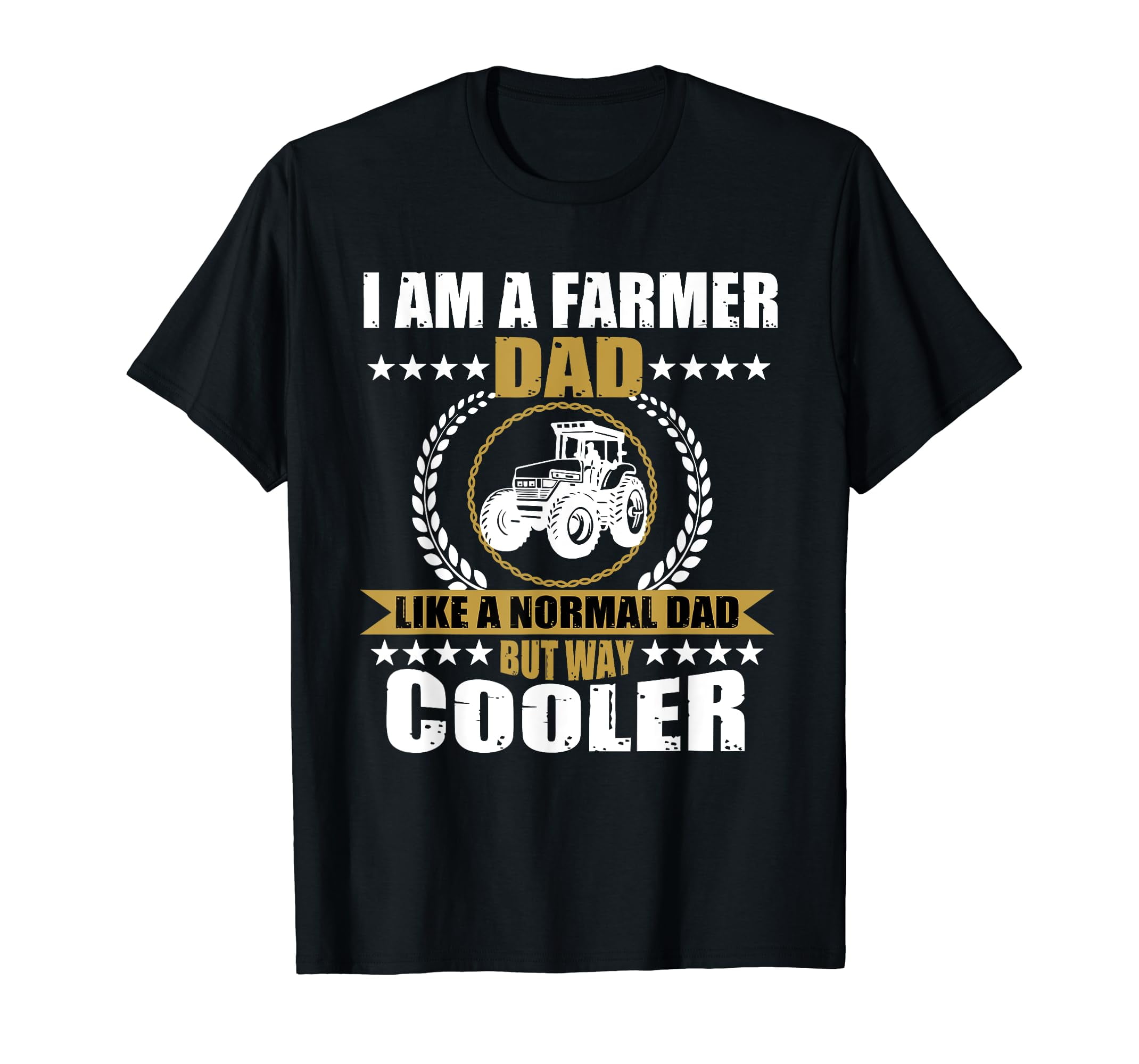 Great Farmer Dad Gift Tractor Farm Father Arable Farming Men T-Shirt ...