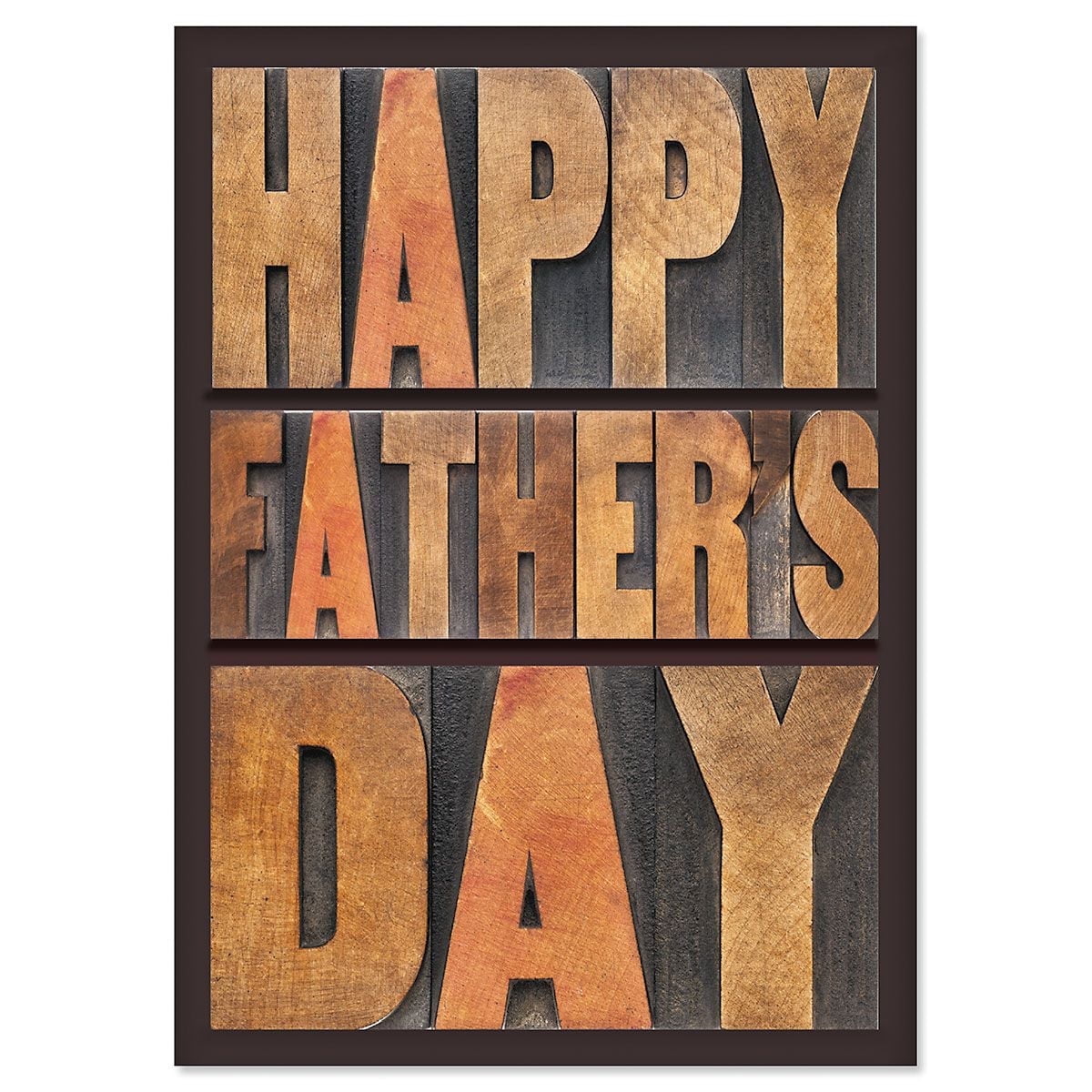 Current Wood Block Father’s Day Greeting Card with White Envelope ...