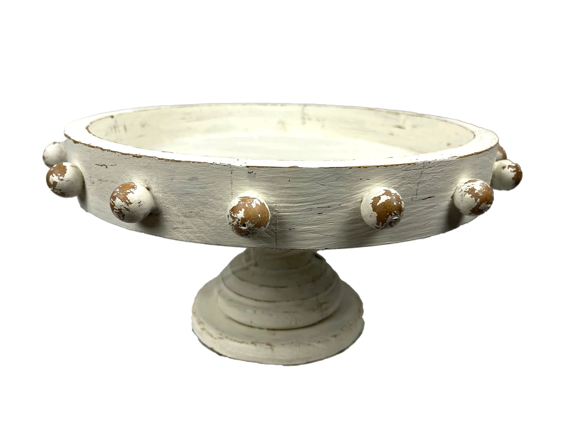 Great Finds TR024-P Soul Garden Collection Tray on Pedistal, White ...