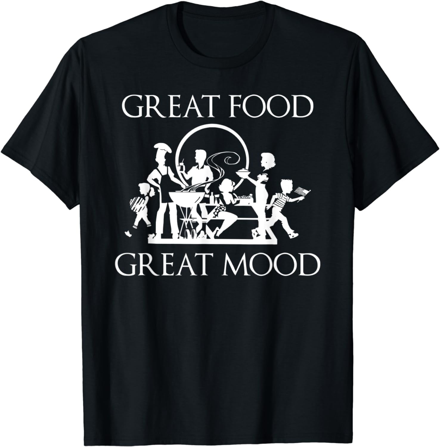 Great Food Great Mood Chef Cook Dietary Cafeteria Aide T-Shirt ...