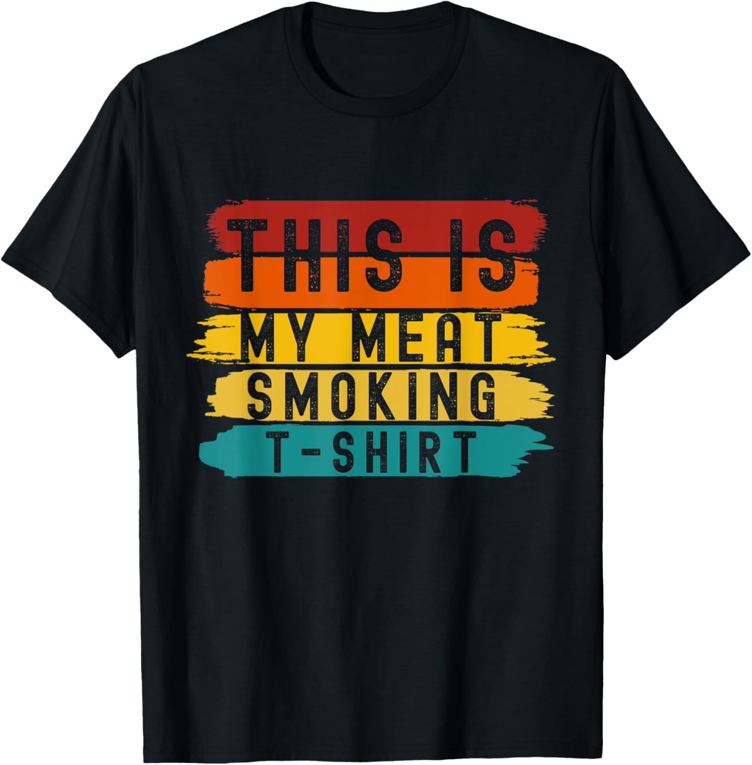 Great Gift BBQ Smoker Retro - Vintage My Meat Smoking T-Shirt - Walmart.com