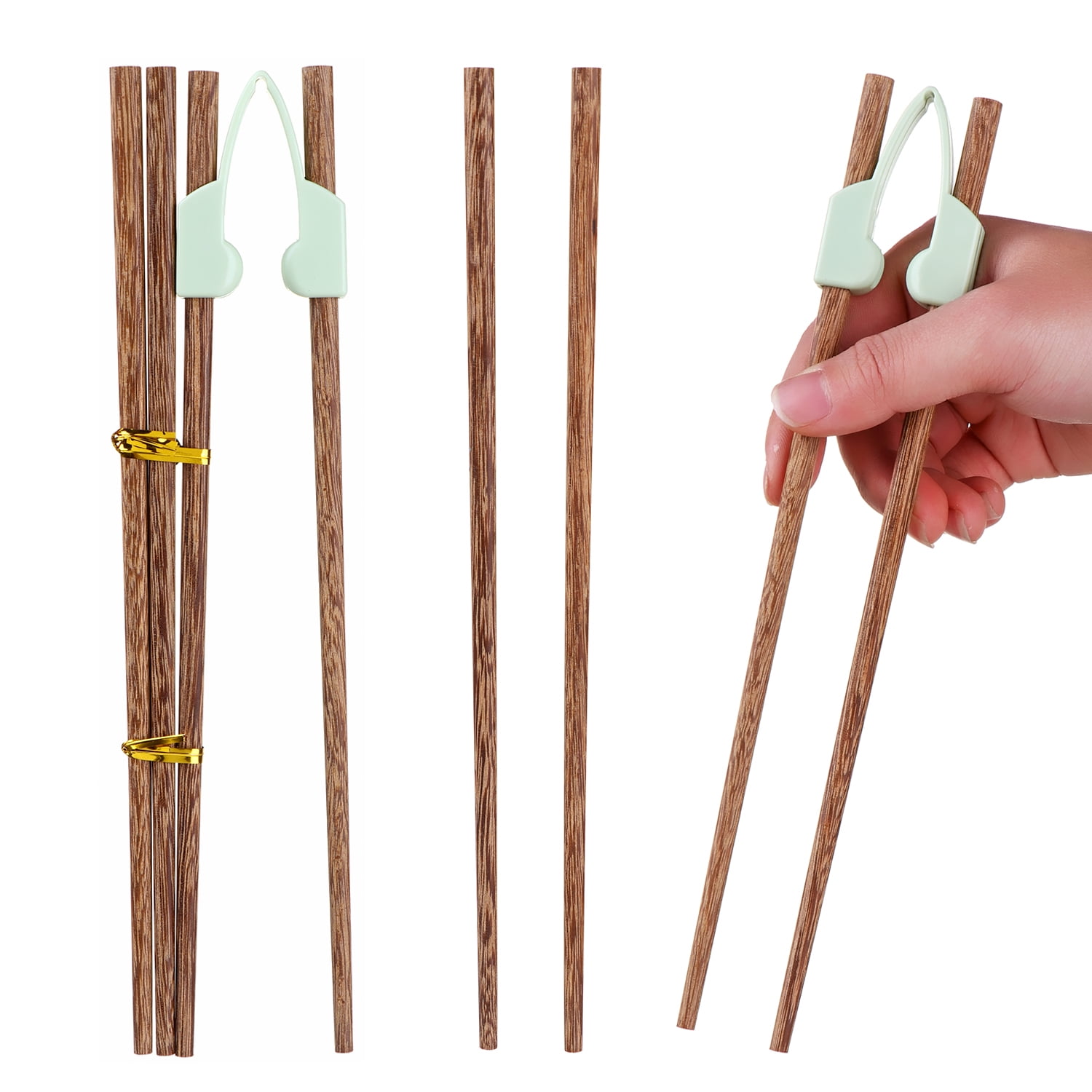 Great Gift For Adults Beginner Trainers Wooden Chopstick Non-Slippery ...