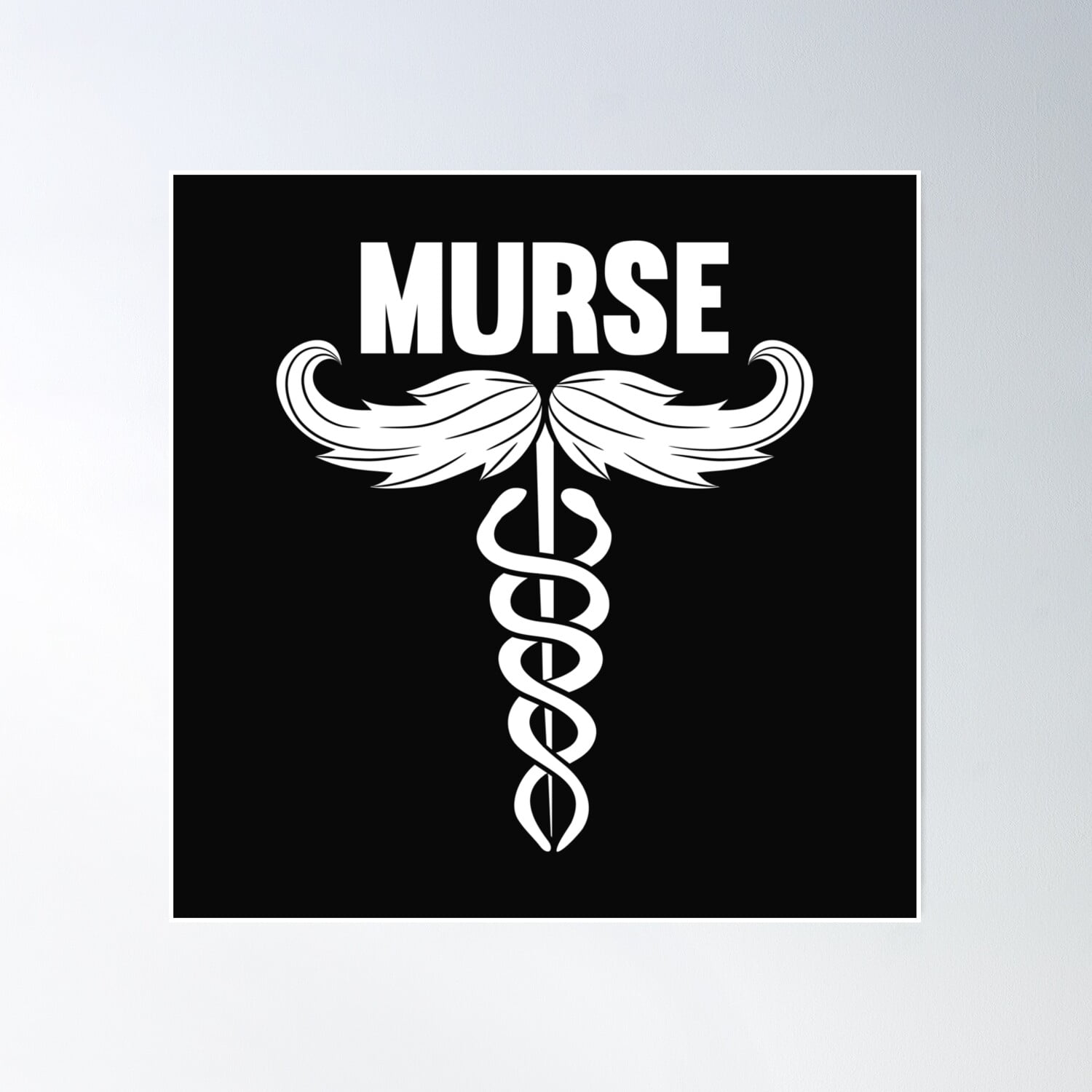 Great Gift For Murse Male Rn Appreciation Poster Wall Art, Modern Wall ...