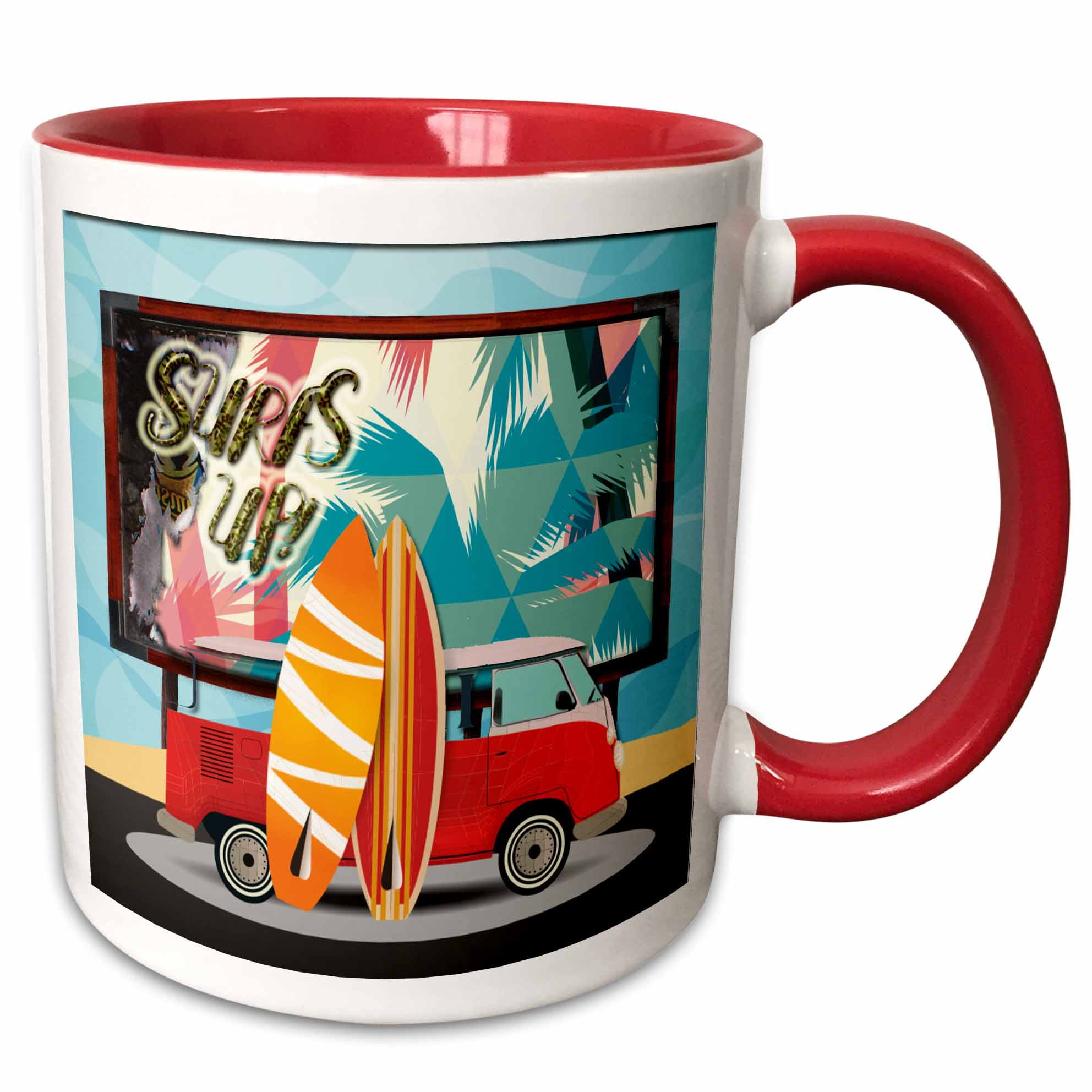 3drose, Great Gift for That Hard to Buy for Surfing Lover, 11oz Two ...