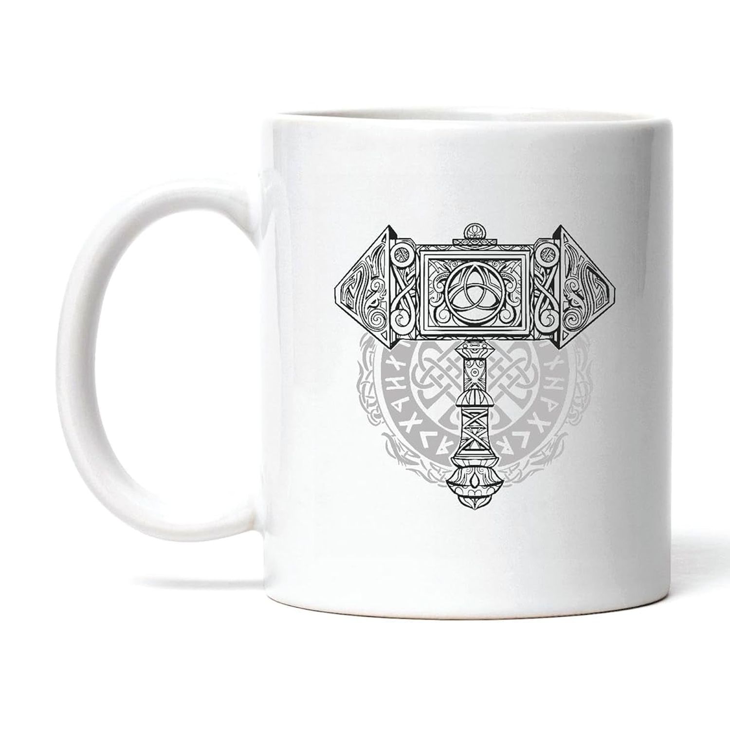 Great Gifts For Thor Comic Fans Hammer Mjolnir Knot Design 11oz 15oz ...