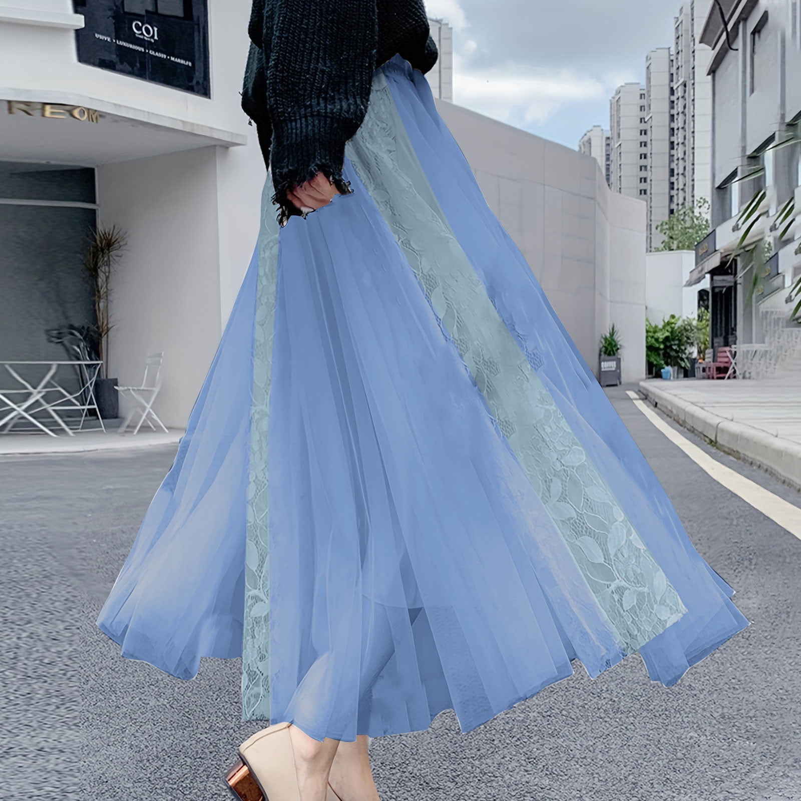 Great Gifts for Less Maxi Skirts for Women High Waisted Elastic Long ...