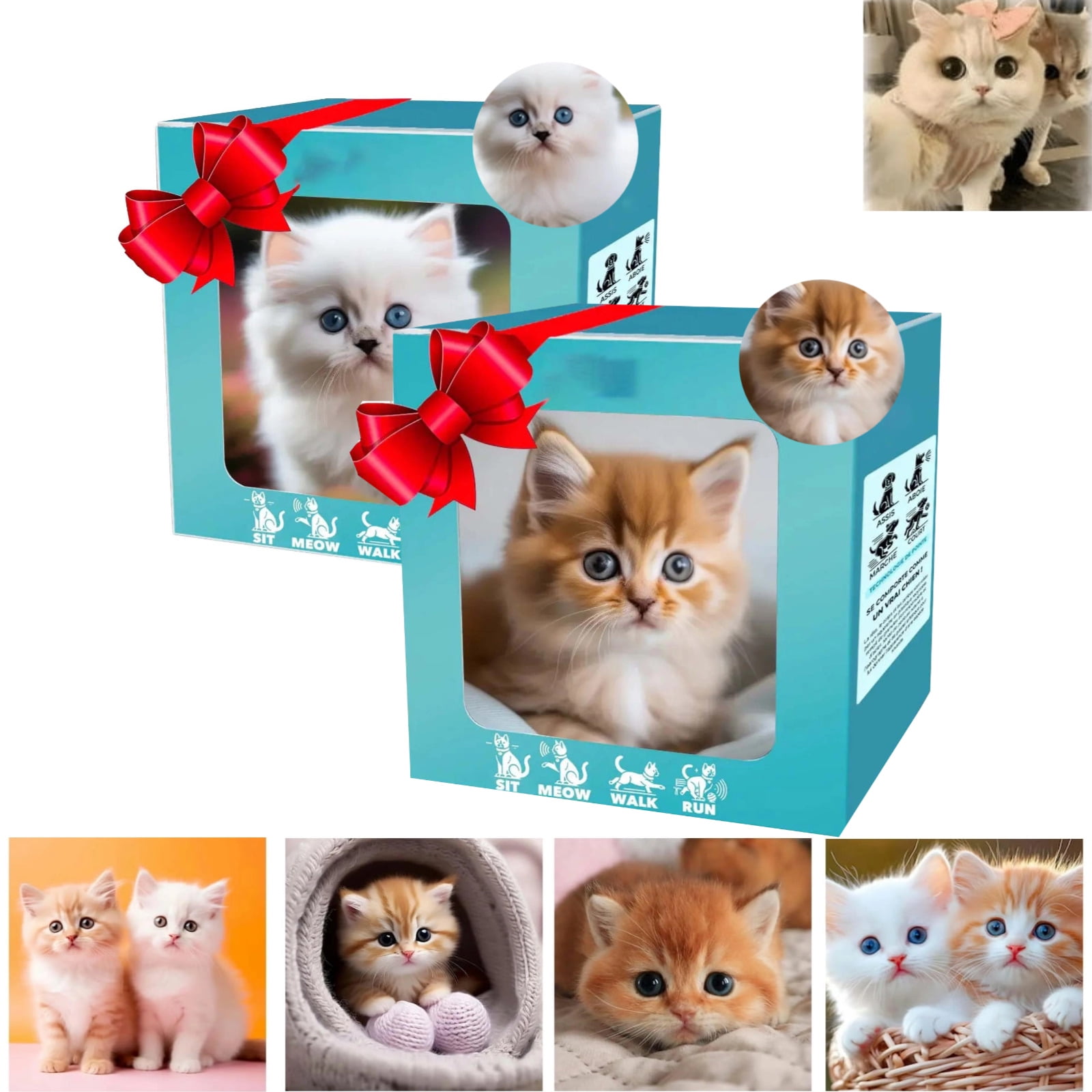Great Gifts My Realistic Robotic Cat,Robot Cat That Acts Like a Real ...