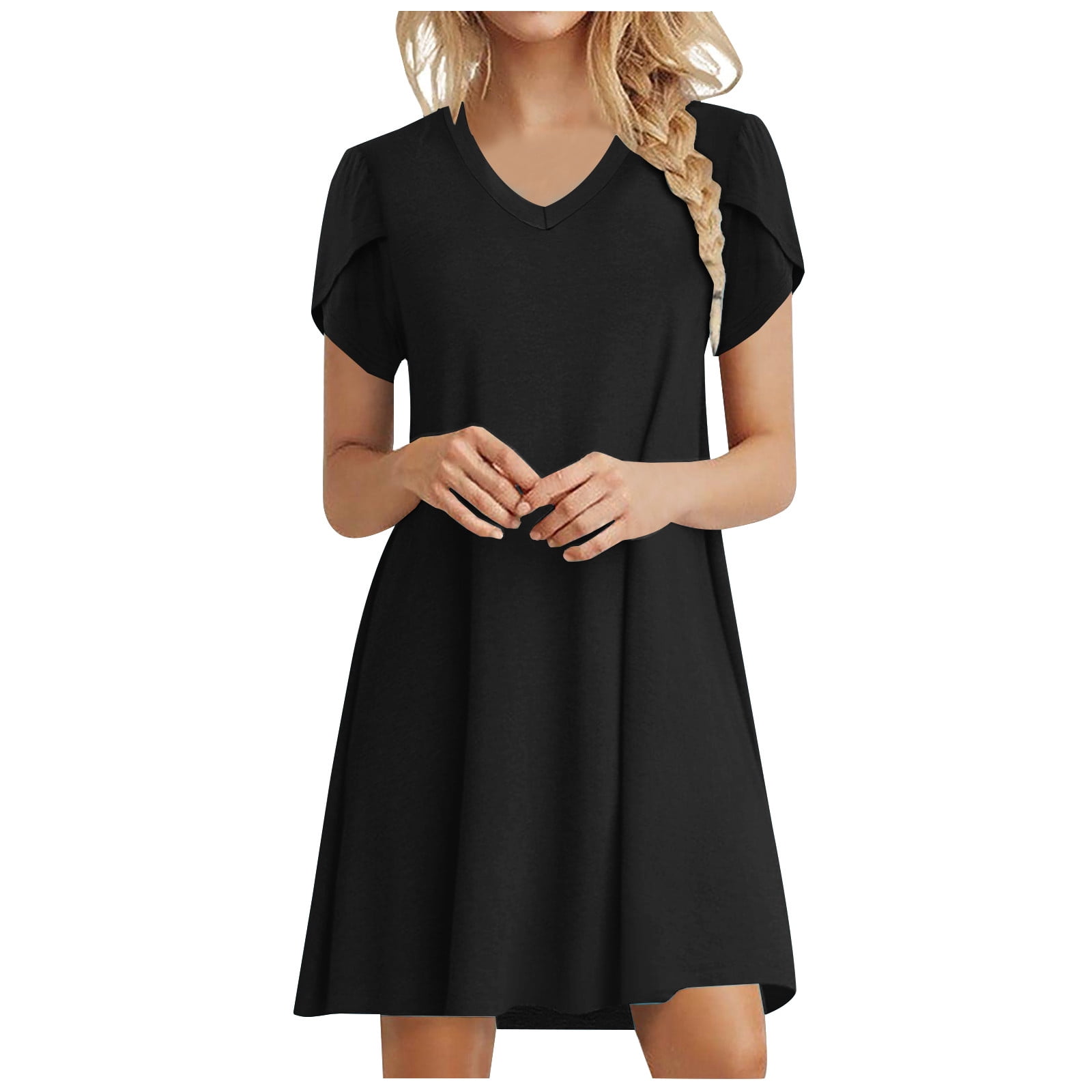 Great Gifts for Less Summer Dress Dgankt Women's Fashion Sexy Solid ...
