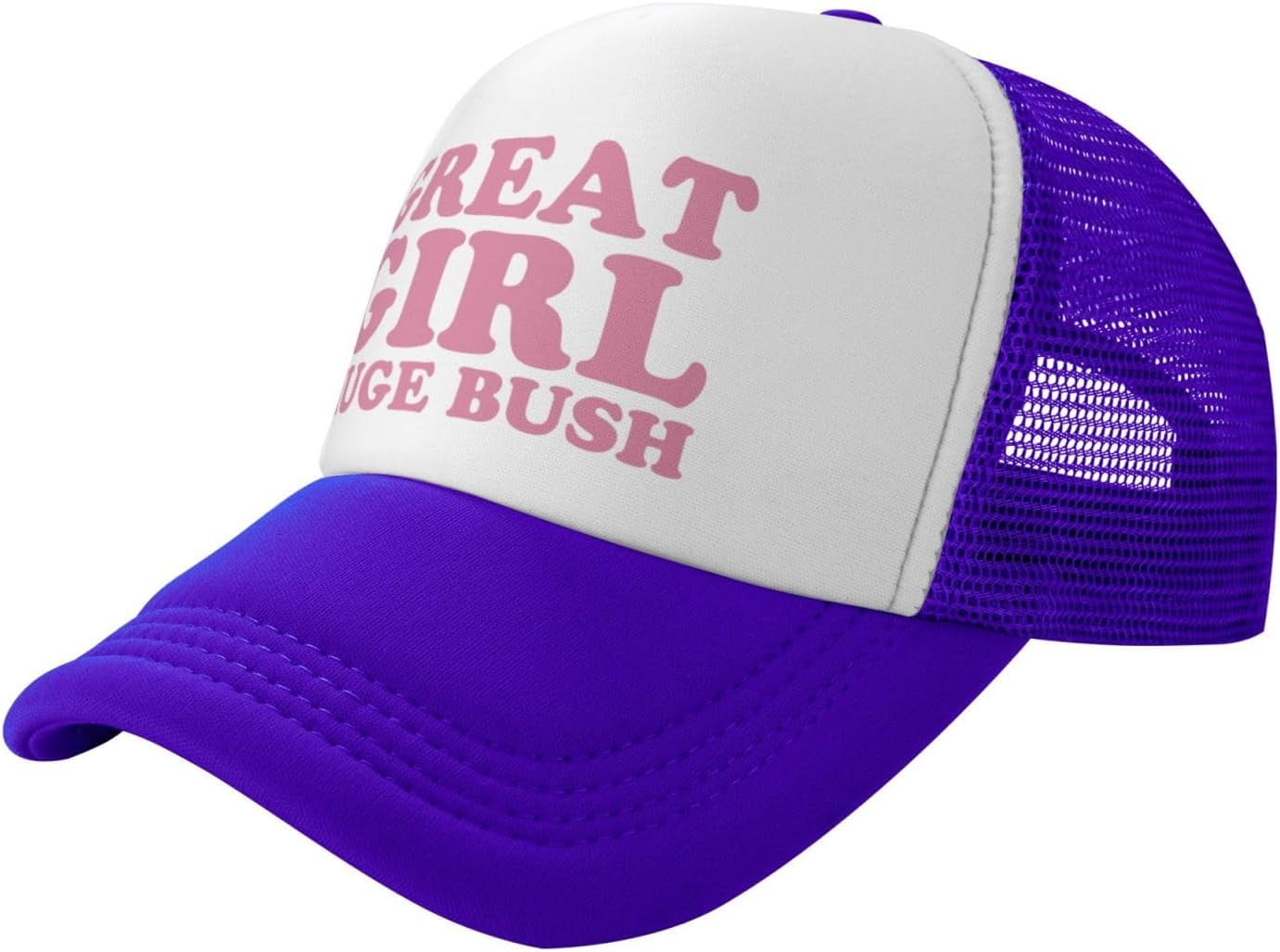 Great Girl Huge Bush Funny Hat Unisex Adult Trucker Caps Fishing ...