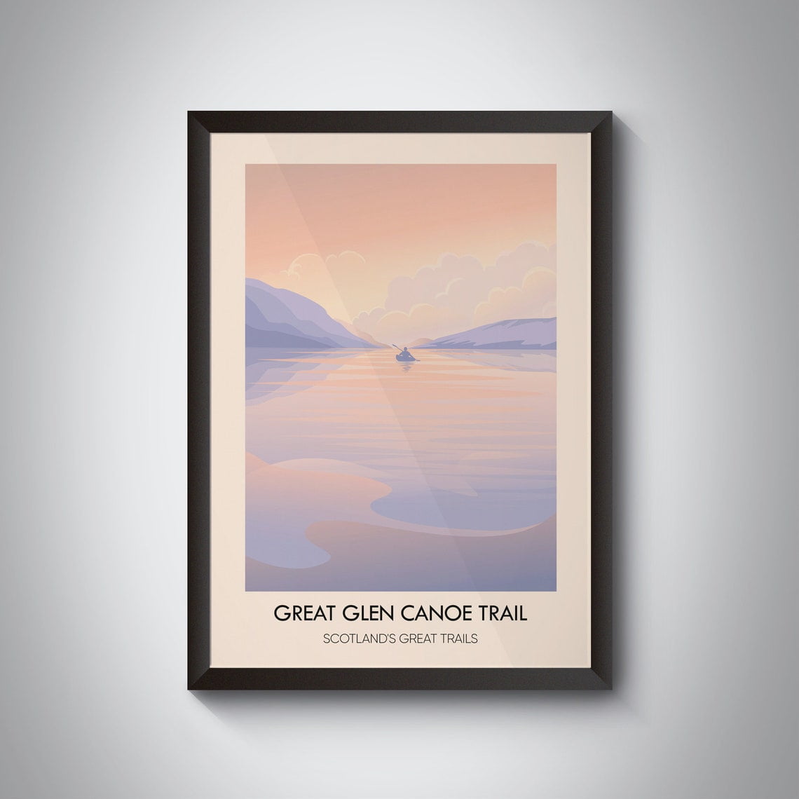 Great Glen Canoe Trail Poster, Scotland'S Great Trails, Caledonian ...