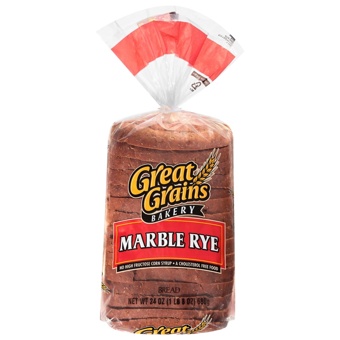 Great Grains Bakery Marble Rye Bread 24 oz - Walmart.com