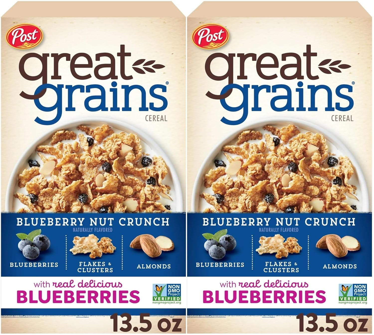 Great Grains Blueberry Morning Cereal, 13.5 Oz. Box (2 Pack) - Walmart.com