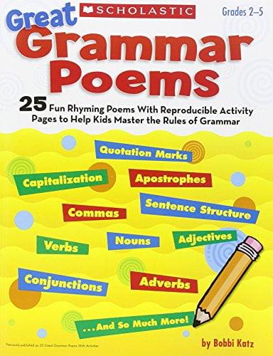 Pre-Owned Great Grammar Poems: 25 Fun Rhyming Poems With Reproducible ...